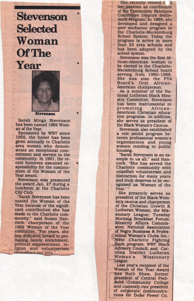 1992 Woman of the Year | Sarah Stevenson