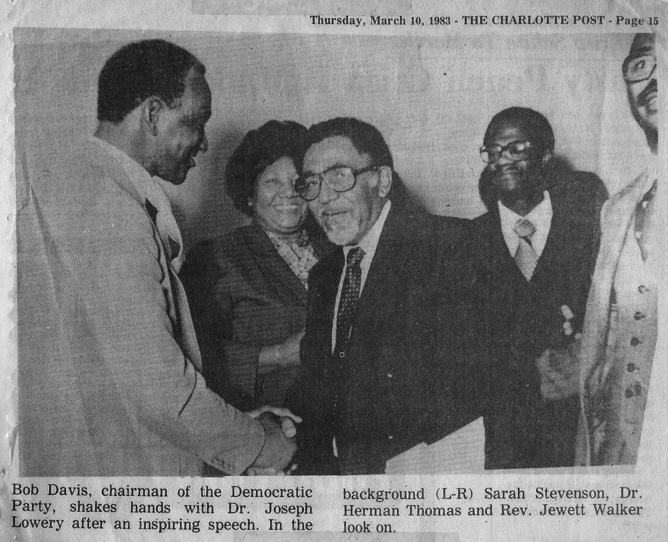 Speech by Joseph Lowery | Sarah Stevenson